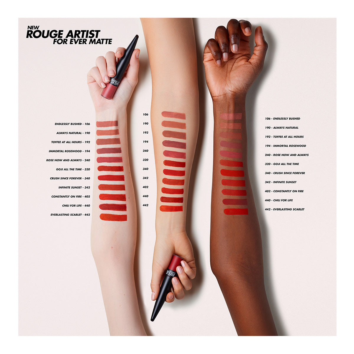 Rouge Artist For Ever Matte Lipstick - MAKE UP FOR EVER THAILAND